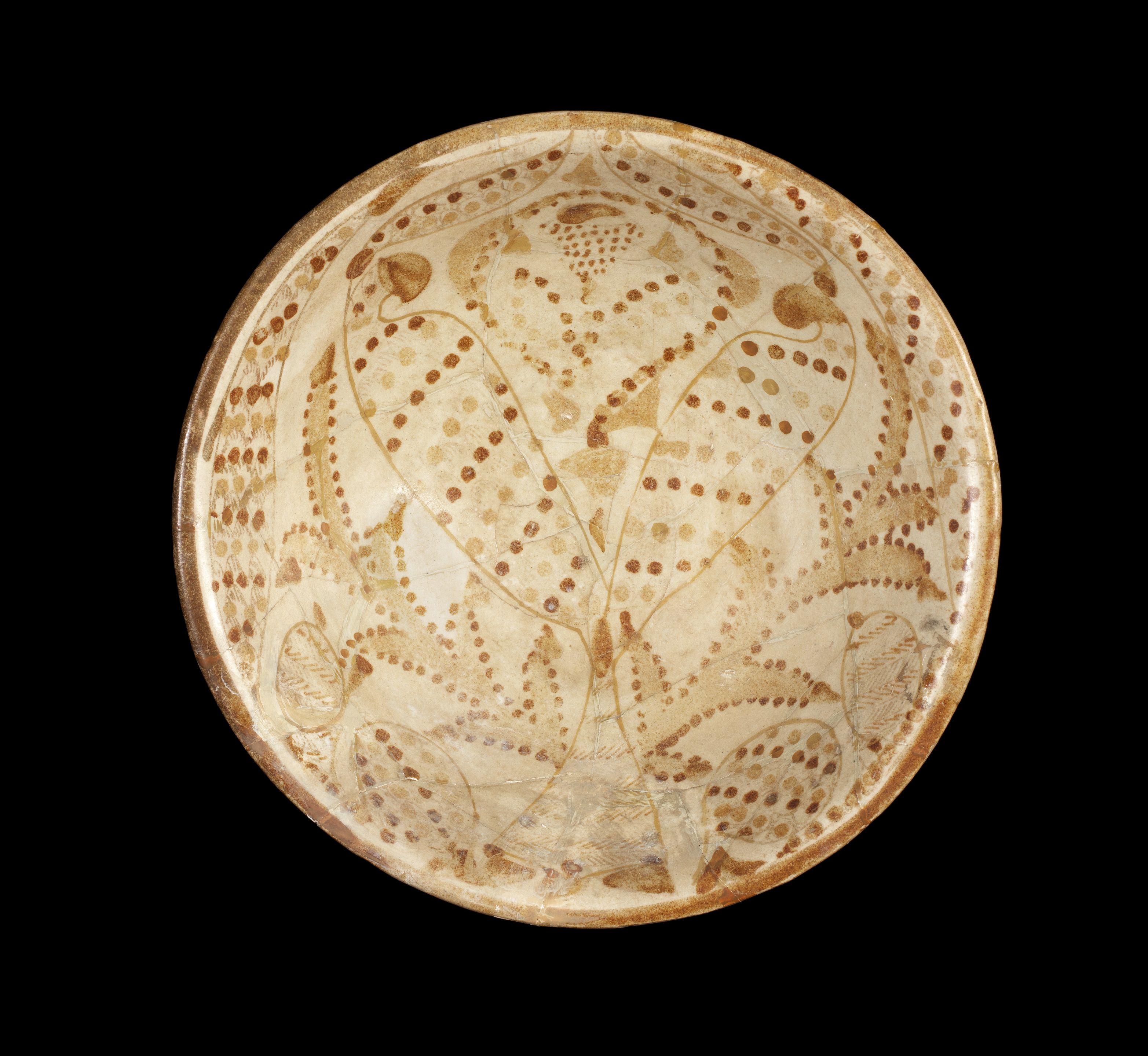 An Abbasid lustre painted pottery Bowl Mesopotamia, 9th Century ...