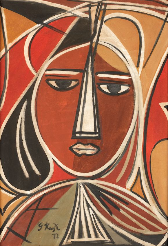 Bonhams : George Keyt (Sri Lanka, 1901-1993) Nayika,