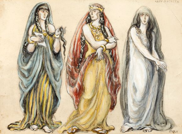 Bonhams : THEATRE DESIGN - ERNEST STERN STERN (ERNEST) Original costume ...