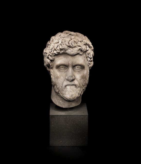 Bonhams : A Roman marble head of Lucius Aelius Caesar