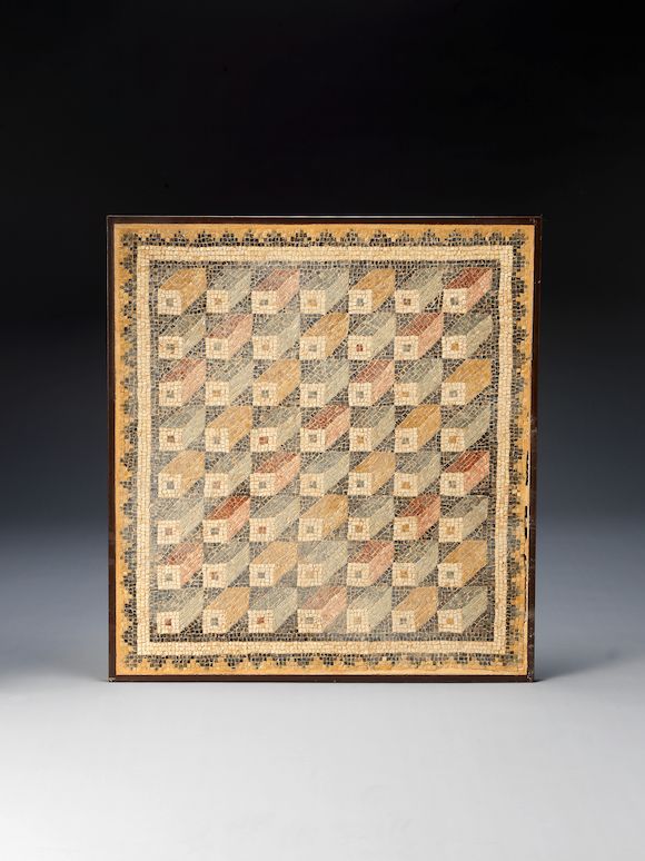 Bonhams : A Roman geometric mosaic panel