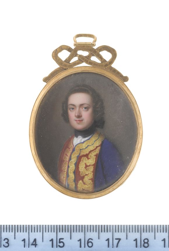 Bonhams : Jean André Rouquet (Swiss, 1701-1758) A Gentleman, wearing ...