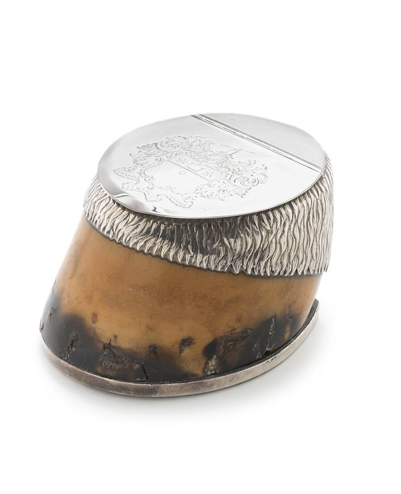 Bonhams : A Victorian silver-mounted hoof table snuff box by Thomas ...