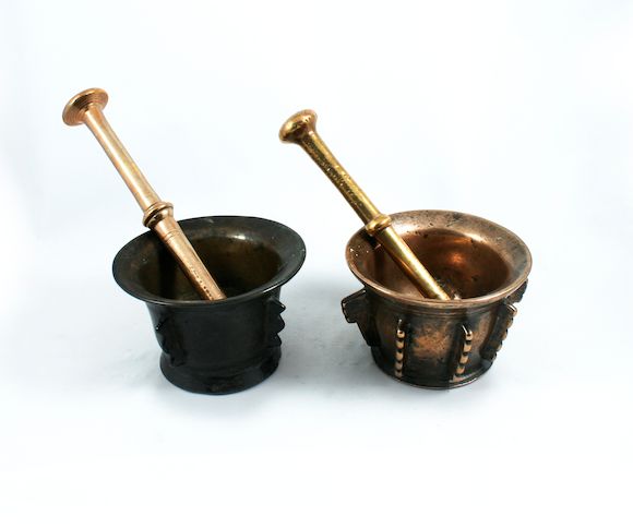 Bonhams : Two 17th century mortars, French