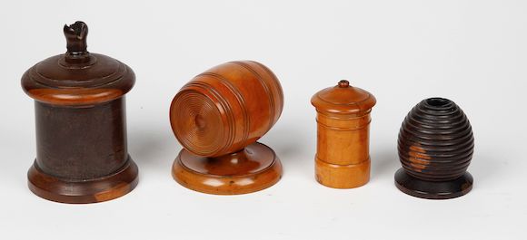 Bonhams : A collection of four 19th century string boxes
