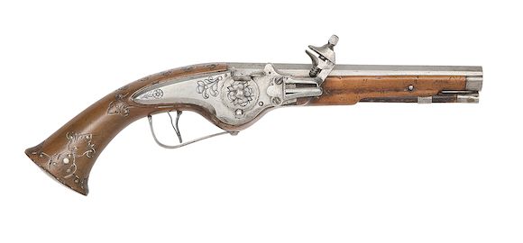 Bonhams : A Rare Bavarian 54-Bore Small Wheel-Lock Pistol