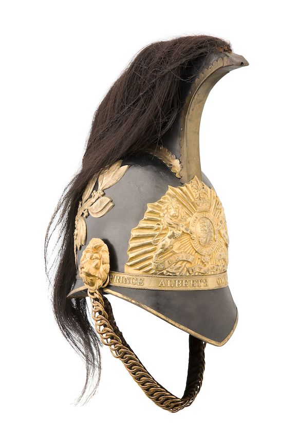 Bonhams : A Rare Officer's Helmet Of Prince Albert's Own Corp Of ...