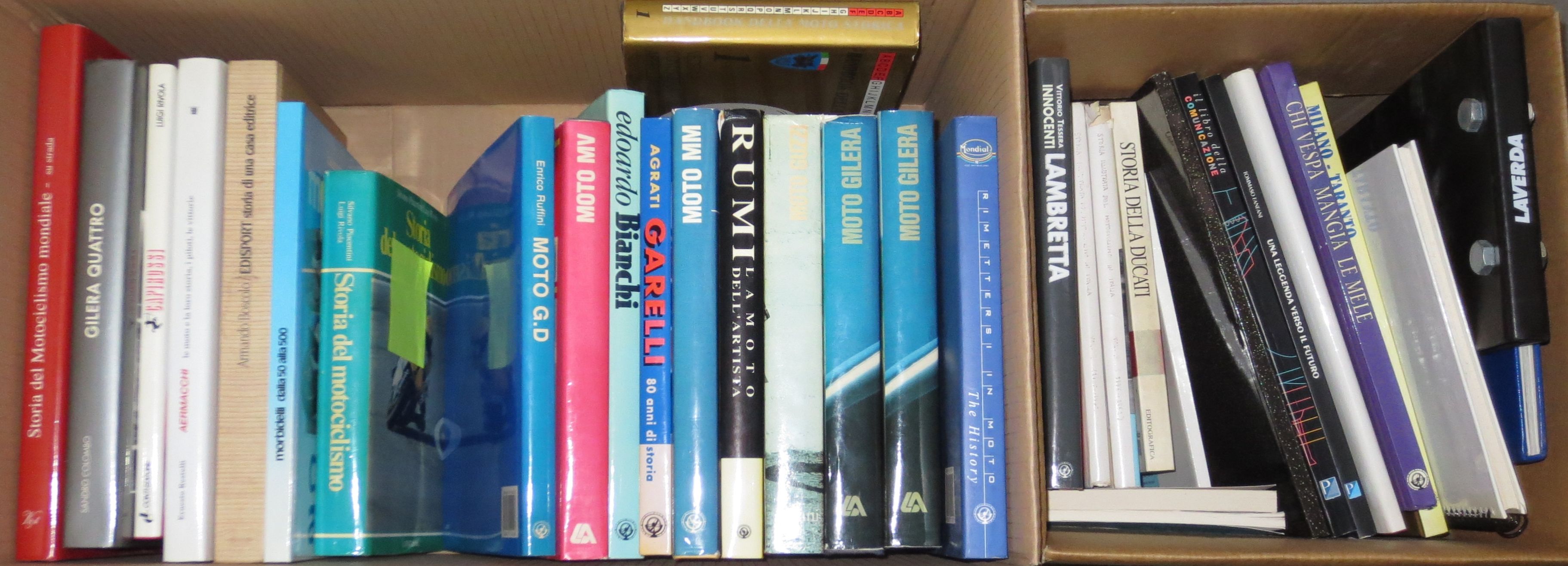 Bonhams Cars : Assorted Italian text motorcycle books,