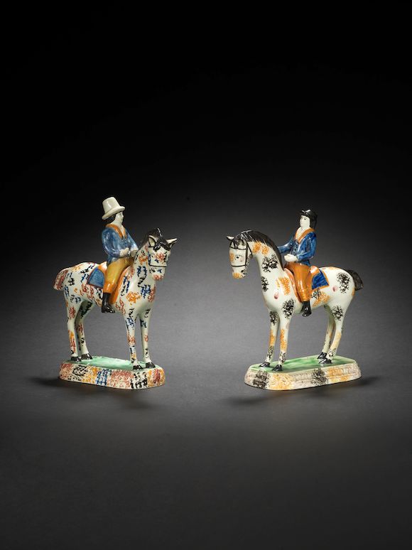 Bonhams : A rare Pratt Ware equestrian model, circa 1810