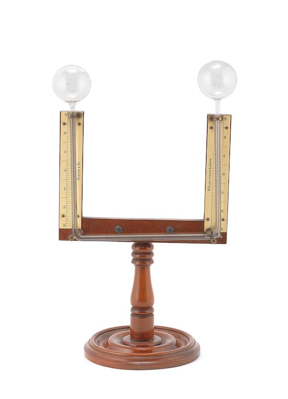 Bonhams : A Newton & Co differential air thermometer or Rumford ...