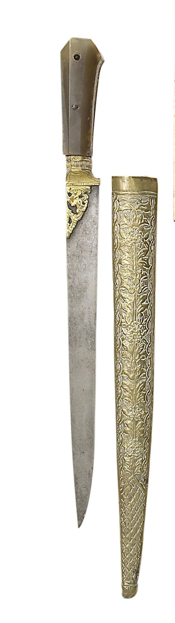 Bonhams : A Turkish Kard, And A Turkish Dagger Of Yataghan Form
