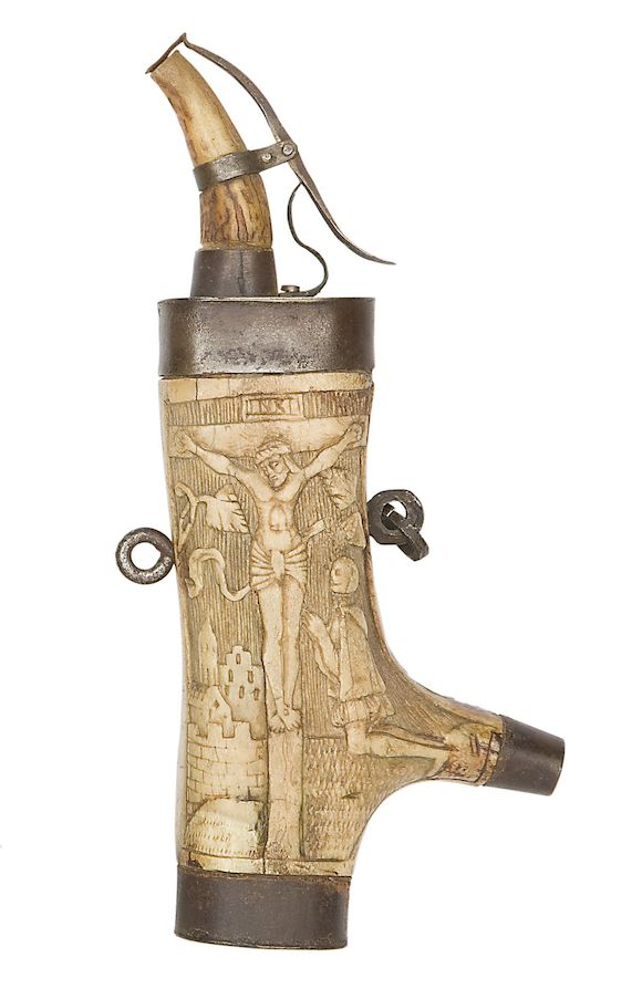 Bonhams : Two German Powder-Flasks