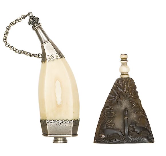 Bonhams : A Continental Silver-Mounted Snuff-Flask, And Two Small ...