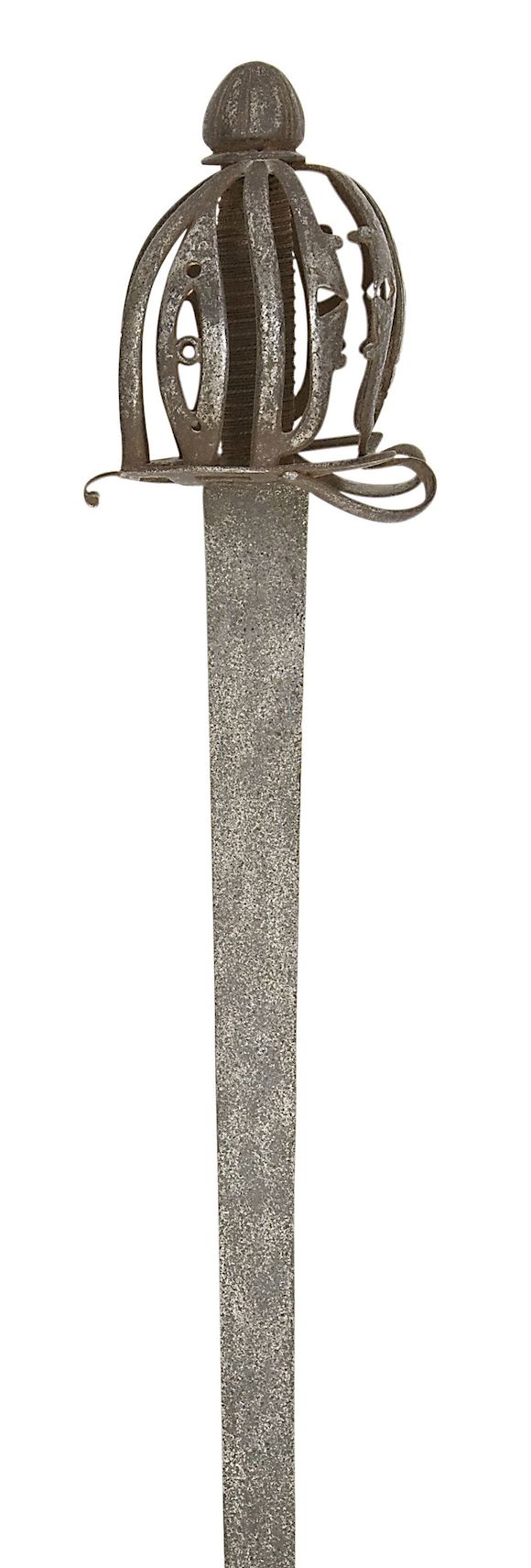 Bonhams : An Unusual Basket-Hilted Broadsword