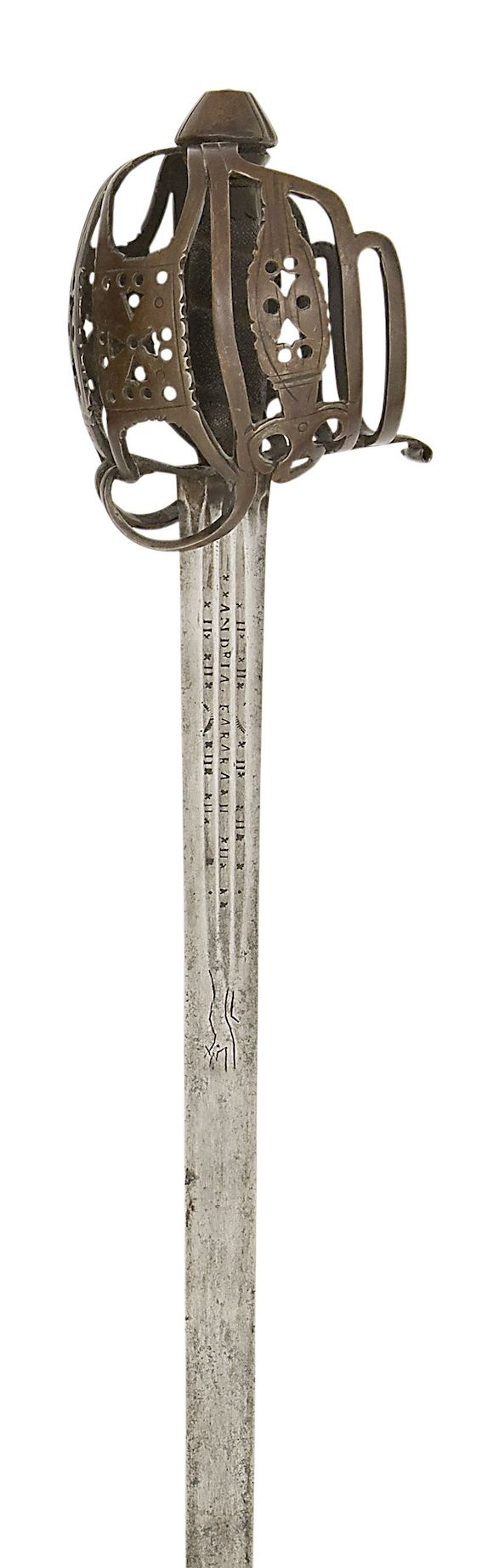 Bonhams : A Scottish Basket-Hilted Broadsword