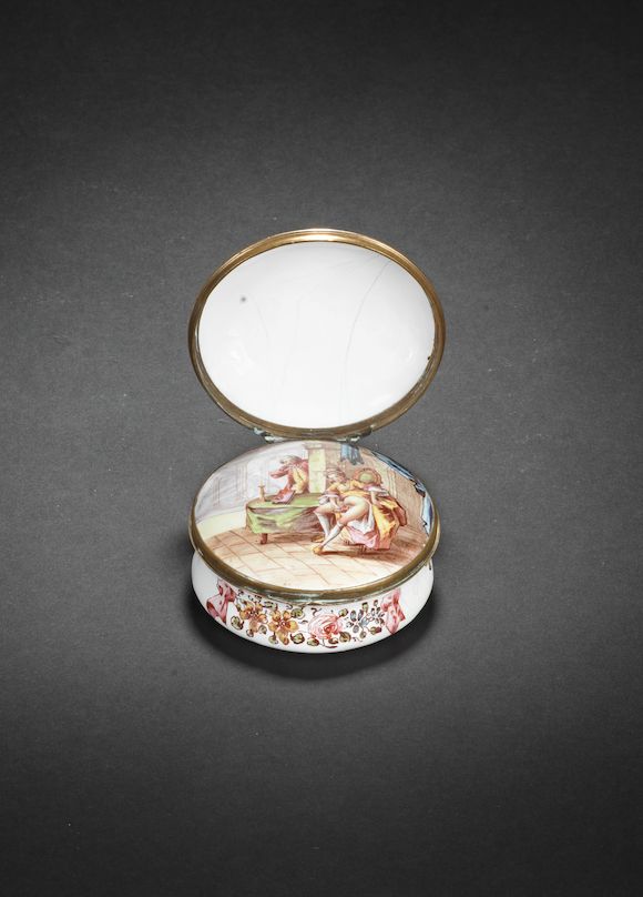 Bonhams : A Birmingham or South Staffordshire enamel erotic double ...
