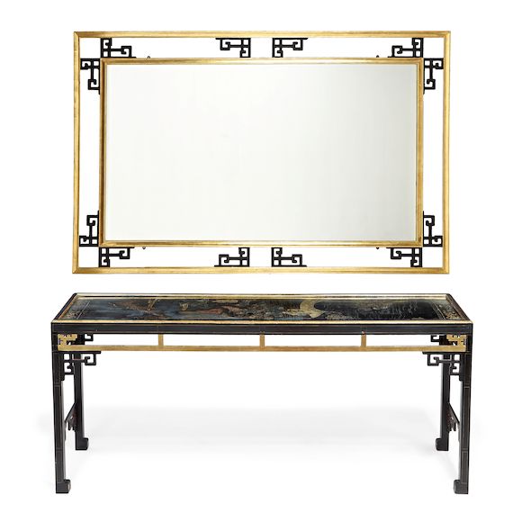 Bonhams : A Chinese export coromandel, ebonised and parcel gilt altar ...