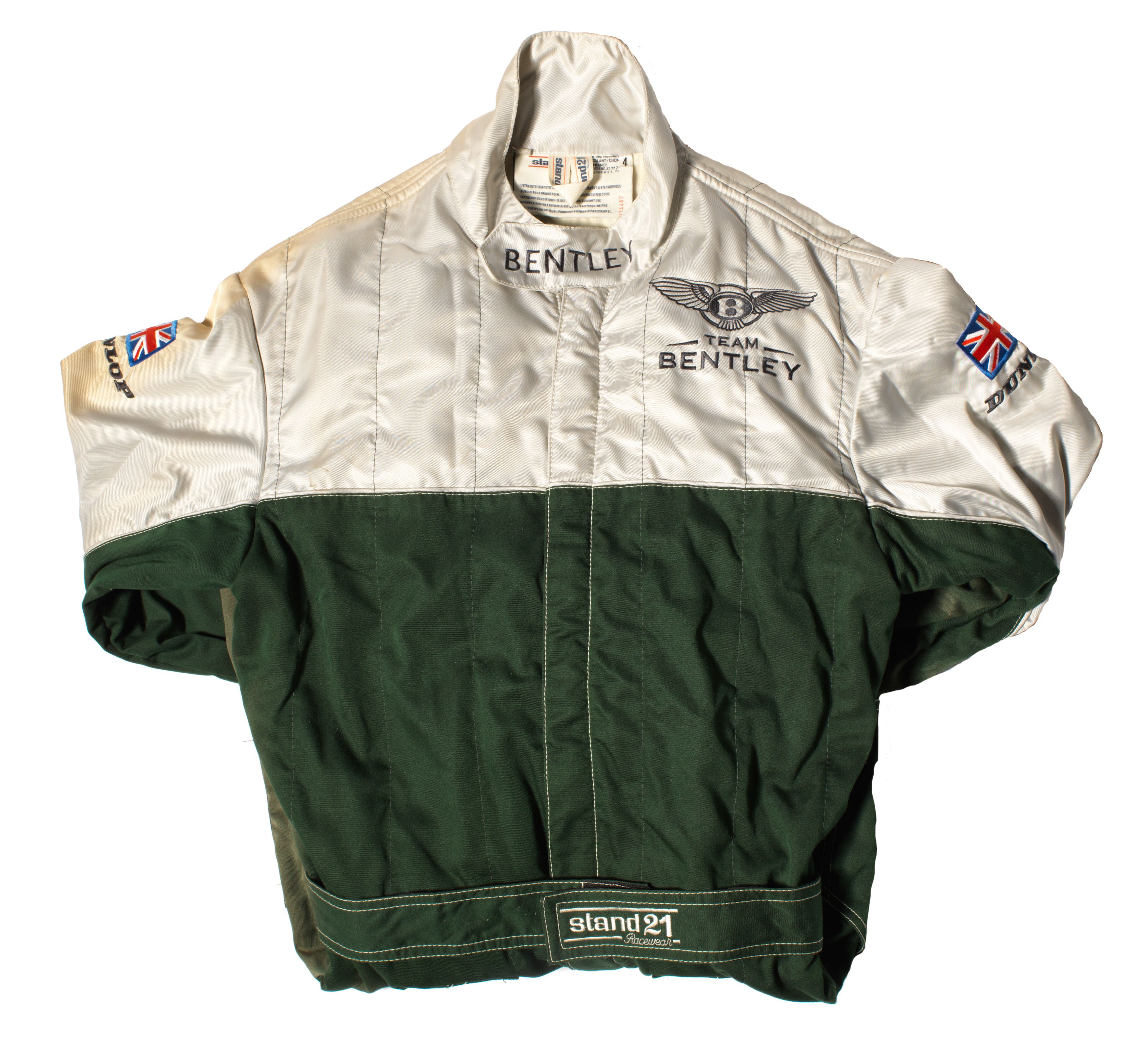 Bonhams Cars : A set of Team Bentley overalls by Stand 21,
