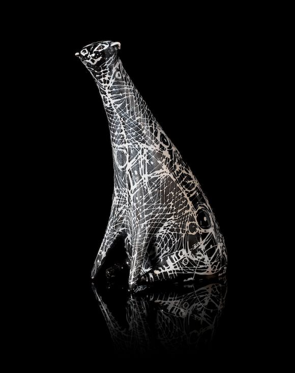 Bonhams : James Tower (1918-1988) An Unusual Earthenware Cat, 1952