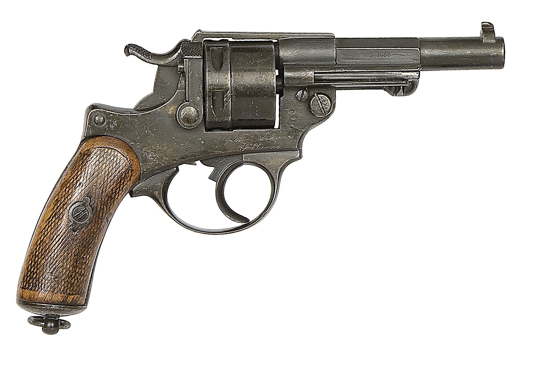 Bonhams : A French 11MM 1873 Model Six-Shot Centre-Fire Military Revolver