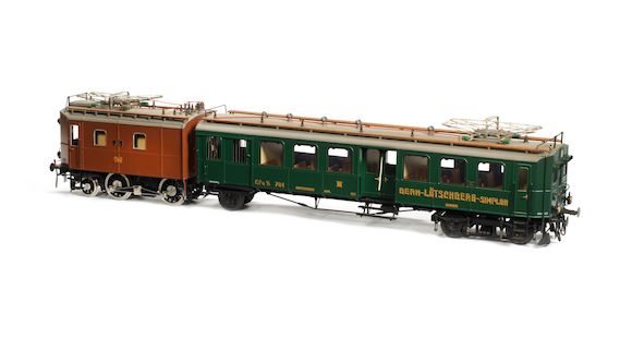 Bonhams : Gauge I electric Bern-Lotschberg-Simplon (BLS) railway ...