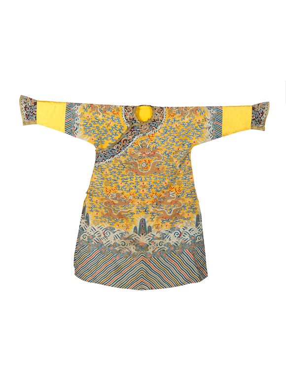 Bonhams : An Imperial kesi silk robe Late Qing Dynasty