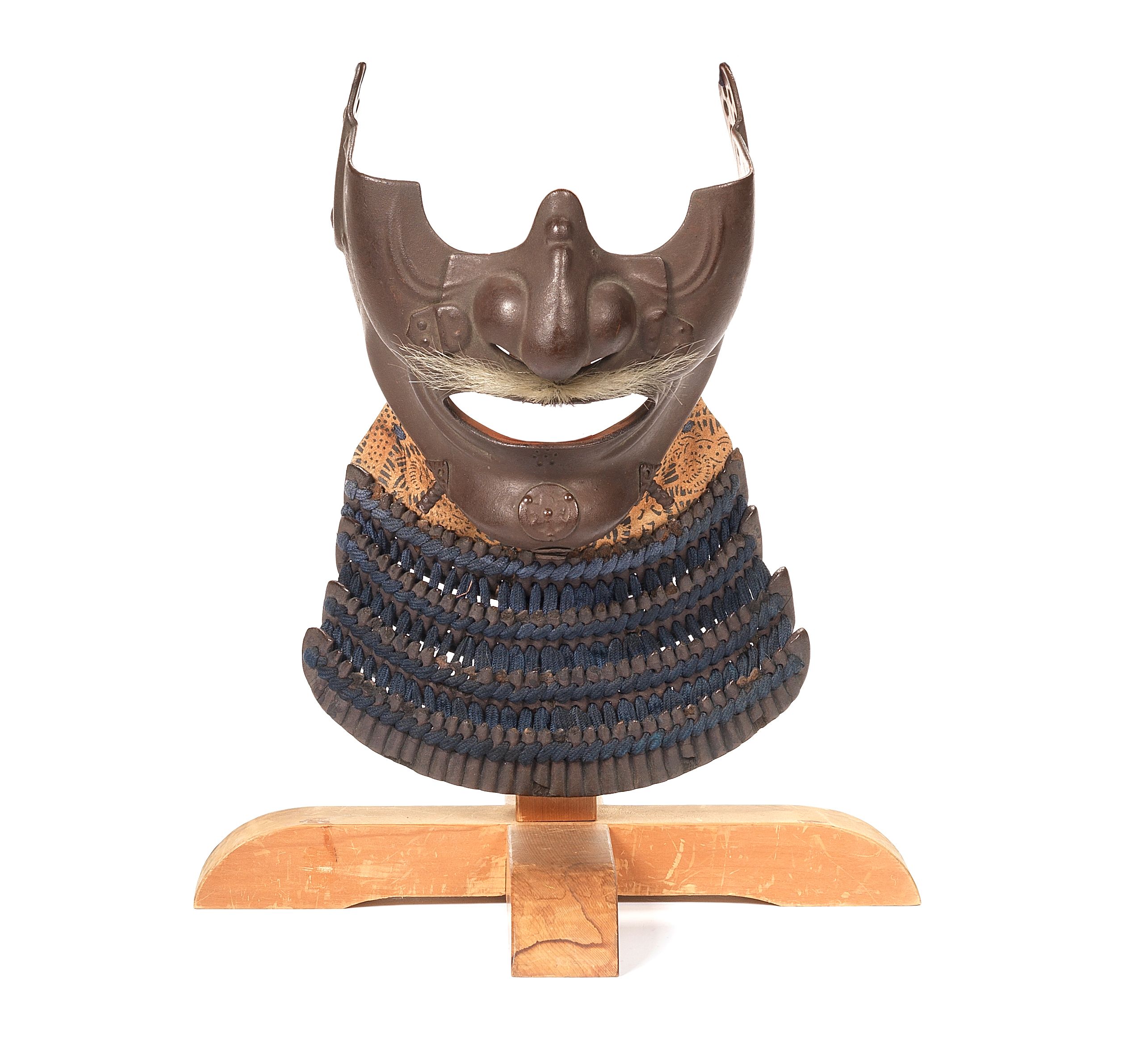 Bonhams : A menpo (mask) Late Edo Period, 19th century