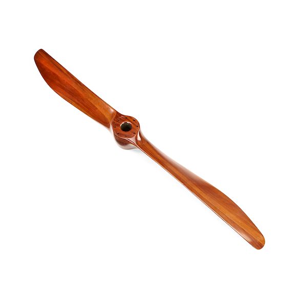 Bonhams : A WW1 period teak two blade aircraft propeller by repute from ...