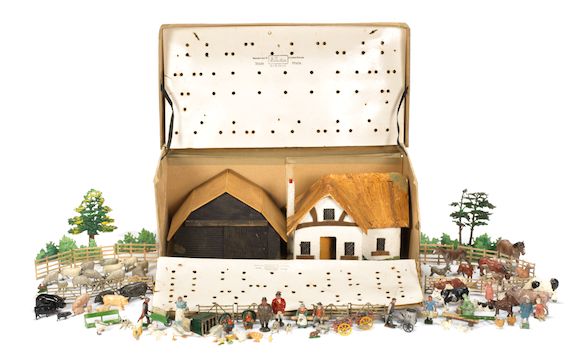 Bonhams : Britains Home Farm RARE LARGE SET 111F MODEL FARM WITH ...