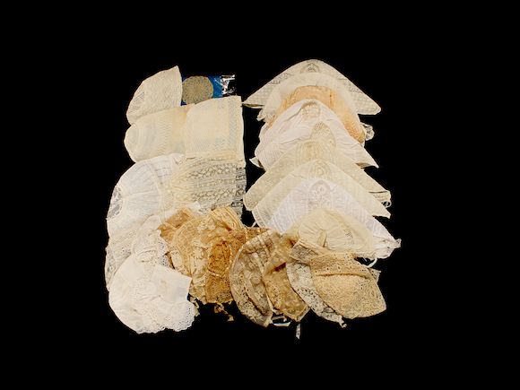 Bonhams : An 18th century muslin baby cap trimmed with Flemish style ...