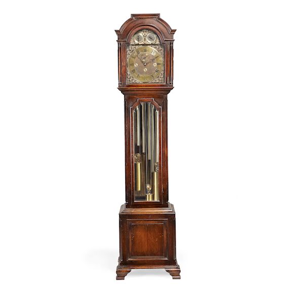 Bonhams : An Edwardian quarter chiming longcase clock Bravingtons Ltd ...