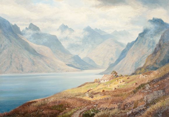 Bonhams : George Melvin Rennie (British, 1874-1953) The Cuillins from Elgo