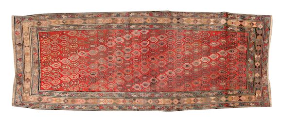 Bonhams : A Kuba long rug east Caucasus 281cm x 123cm