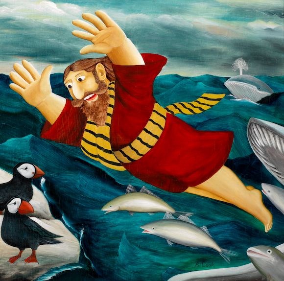 Bonhams : Beryl Cook (British, 1926-2008) Jonah and the Whale the first ...
