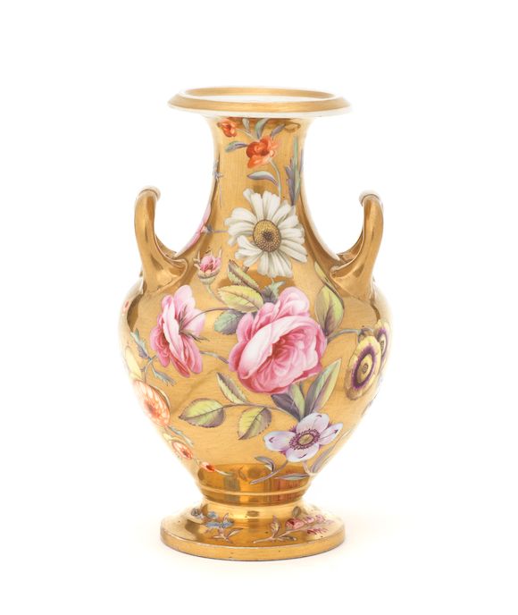 Bonhams : An English porcelain vase, circa 1810