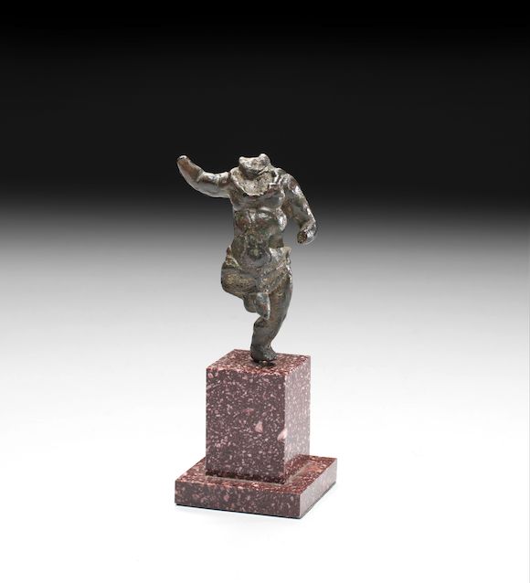 Bonhams : A Hellenistic bronze grotesque figure