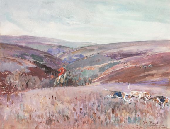Bonhams : Peter Biegel (1913-1987) Devon and Somerset Stag Hounds, on ...