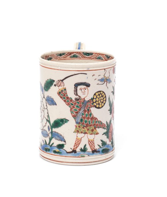 Bonhams : A small Staffordshire saltglaze mug of Jacobite interest ...