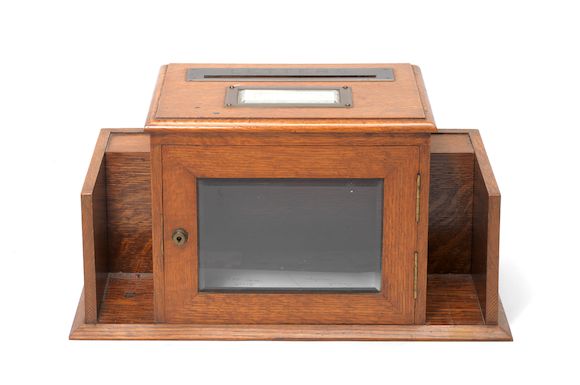 Bonhams : An Edwardian oak letter box