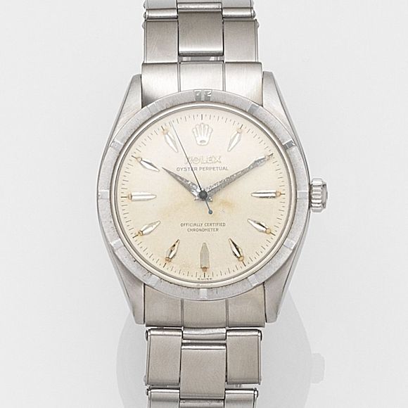 Bonhams : Rolex. A stainless steel automatic centre seconds bracelet ...