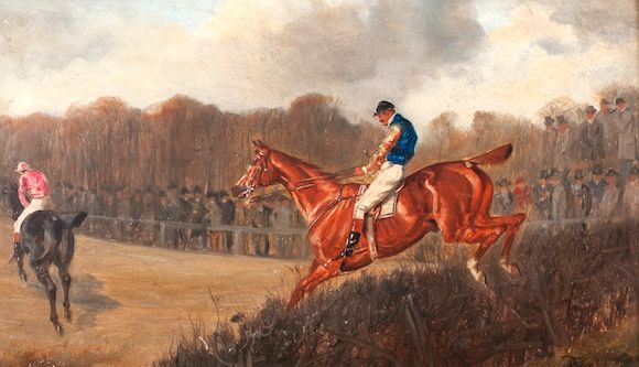 Bonhams : Thomas Blinks (British, 1860-1912) Over the hedge