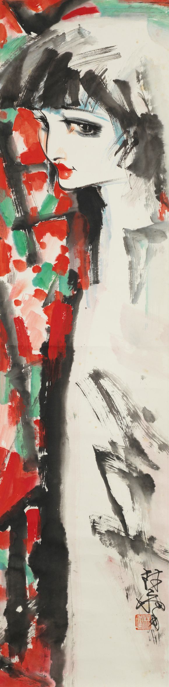 Bonhams : Lin Yong (b.1942) Golden Girl
