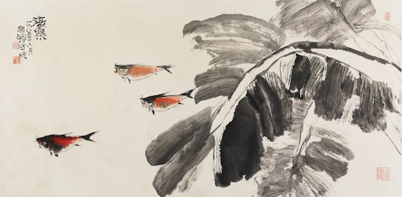 Bonhams : Cheng Shifa (1921-2007) The Joy of Fish