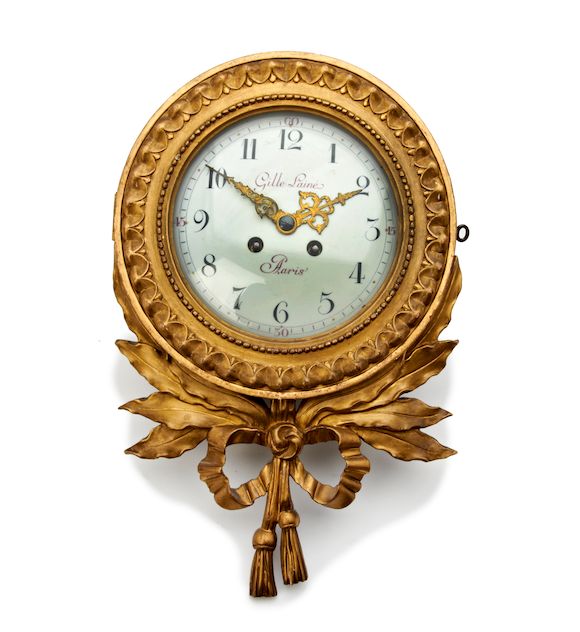 Bonhams : A late 19th/early 20th century French cartel wall clock G de ...