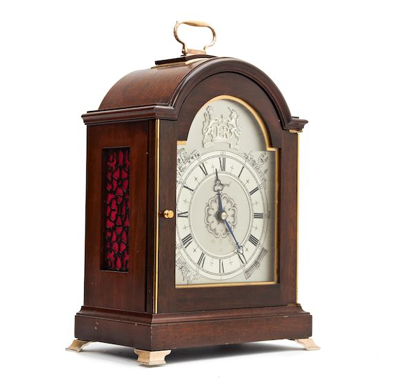 Bonhams : A Garrard Silver Jubilee limited edition mahogany musical ...