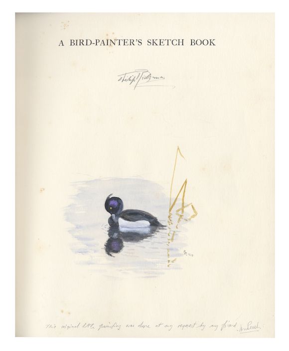 Bonhams : RICKMAN (PHILIP) A Bird-Painter's Sketch Book, WITH AN ...