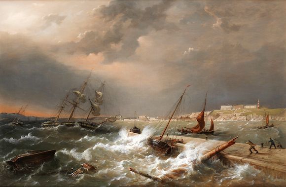 Bonhams : Richard Brydges Beechey (British, 1808-1895) Wild weather in ...
