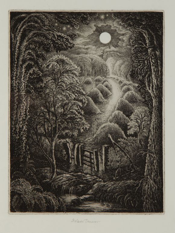 Bonhams : Robin Tanner (British, 1904-1988) The Full Moon together with ...