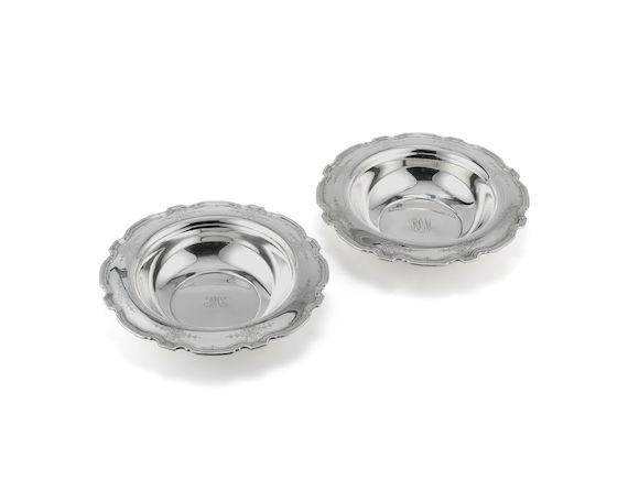 Bonhams : TIFFANY Two silver bowls pattern numbers 20482D, order ...