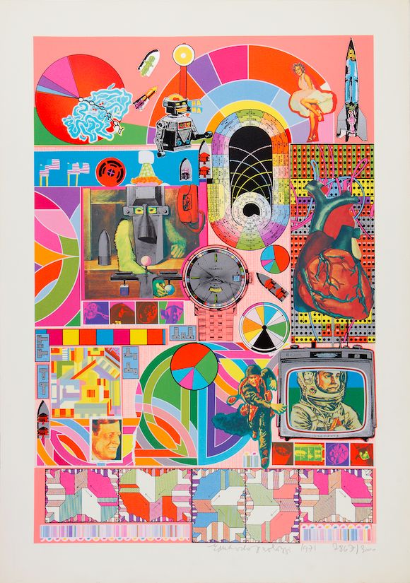 Bonhams : Sir Eduardo Paolozzi (British, 1924-2005) B.A.S.H (Pale Pink ...